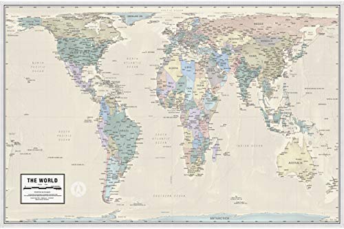 Gall Orthographic World Map | Most Accurate World Map - Countries are ...