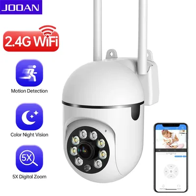 JOOAN 2MP PTZ IP Camera Color Night Auto Tracking CCTV IP WiFi Camera Security Camera Home Shopping